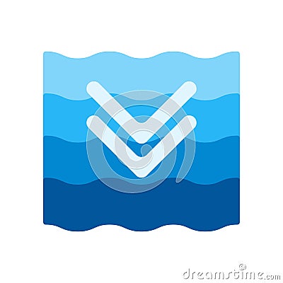 Deep Icon Vector Sign And Symbol Isolated On White Background, Deep ...