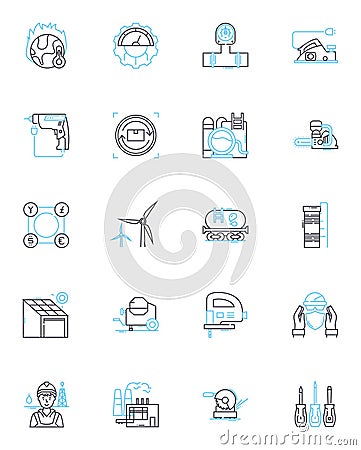 Deep Learning Linear Icons Set. Neural Nerks, Artificial Intelligence ...