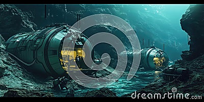 A DeepSea Base Where Divers Explore The Ocean Floor For Oceanography ...