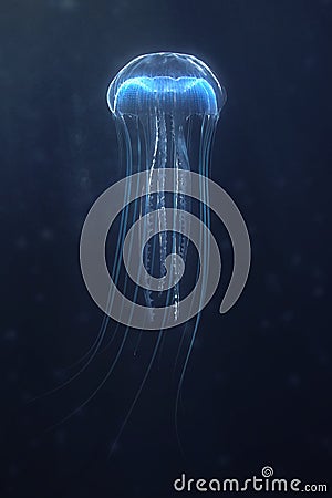 Deep Sea Jellyfish Stock Photography - Image: 21340822