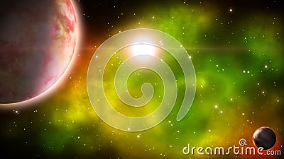 Deep space scene. Loop. stock video. Video of abstract - 121387453