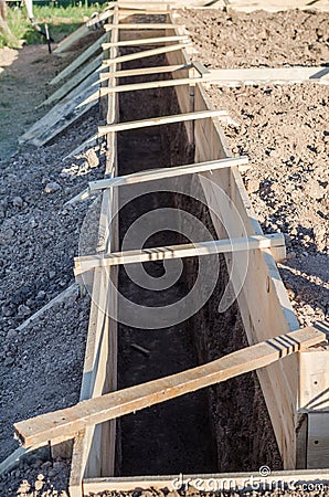 Deep Trench And Formwork Stock Photo | CartoonDealer.com #141933174