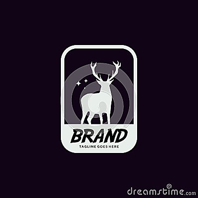 Deer Label Logo Design Template. Design Elements For Logo, Label ...