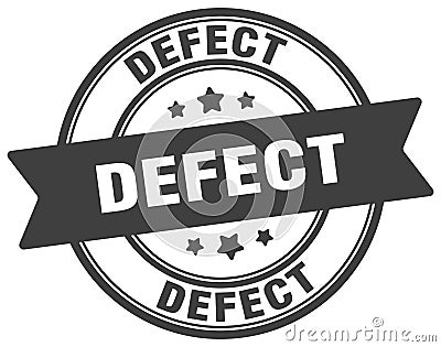Defect Stamp. Defect Label On Transparent Background. Round Sign Vector ...