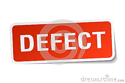 Defect Sticker Cartoon Vector | CartoonDealer.com #120385021