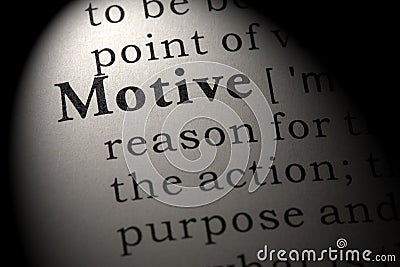 Definition Of Motive Stock Image | CartoonDealer.com #124010281