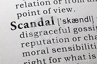Definition Of Scandal Royalty-Free Stock Image | CartoonDealer.com ...