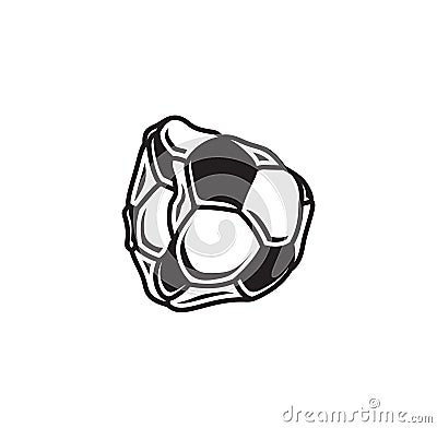 Deflated Soccer Ball Cartoon Vector | CartoonDealer.com #196707921