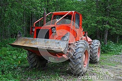 Deforestation Tractor Stock Photo - Image: 9958540