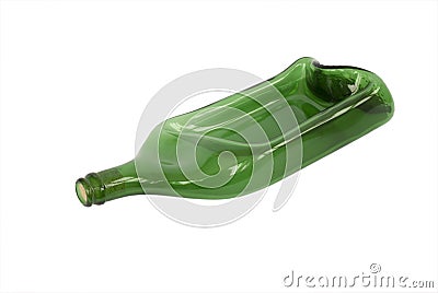 Deformed Glass Bottle Stock Photography - Image: 12695702