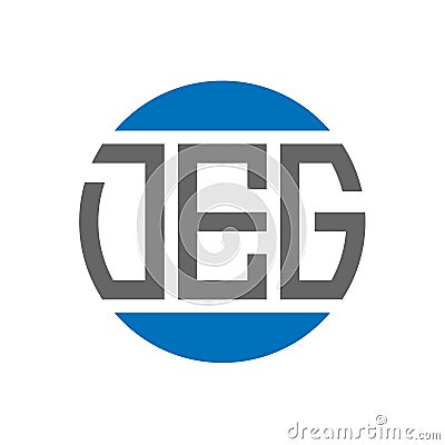 DEG Letter Logo Design On White Background. DEG Creative Initials ...
