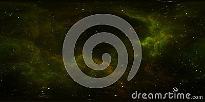 360 Degree Full Sphere Panoramic Deep Outer Space Background With Giant ...