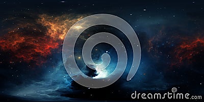360 Degree Full Sphere Panoramic Space Background With Starfield And ...
