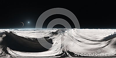 360 Degree Ganymede Surface, Moon Of Jupiter, Equirectangular ...