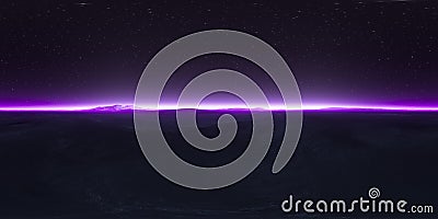 360 Degree Starry Night Sky Texture, Night Alien Desert Landscape ...