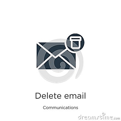 Delete Email Icon Vector. Trendy Flat Delete Email Icon From ...