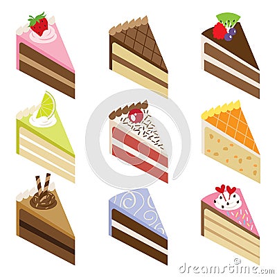 Delicious Cake Slices Stock Photo - Image: 13284730