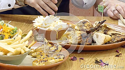 Western Chicken Cuisine and Dishes Stock Video - Video of gourmet ...