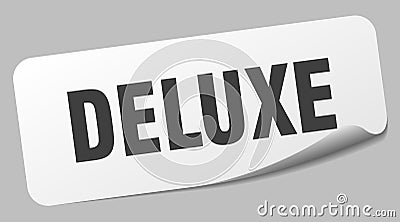 Deluxe Sticker. Deluxe Label Cartoon Vector | CartoonDealer.com #344044577