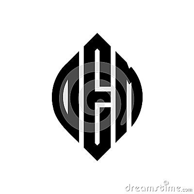 DEM Circle Letter Logo Design With Circle And Ellipse Shape. DEM ...