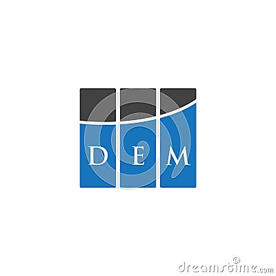 DEM Letter Logo Design On WHITE Background. DEM Creative Initials ...