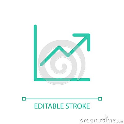 Demand Increase Graph Pixel Perfect Glassmorphism Ui Icon Vector ...