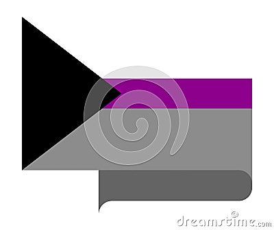 Demisexual Pride Flag Vector Illustration | CartoonDealer.com #218000096