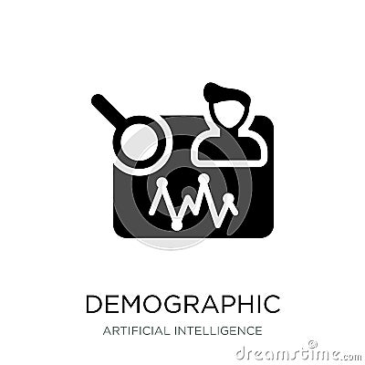 Demographic Icon In Trendy Design Style. Demographic Icon Isolated On ...
