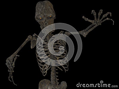 Demon Skeleton 3 Royalty Free Stock Photo - Image: 3179695