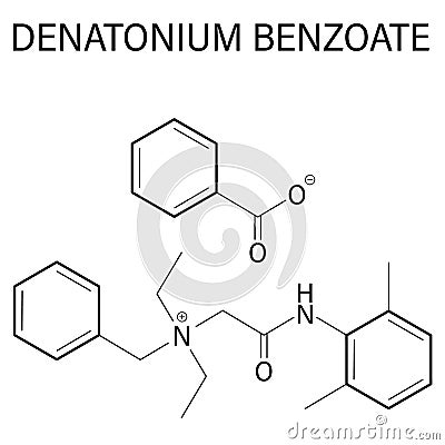 Denatonium Benzoate Bittering Agent. Skeletal Formula. Chemical ...