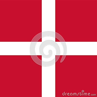 Denmark Flag. Correct RGB Colours Cartoon Vector | CartoonDealer.com ...