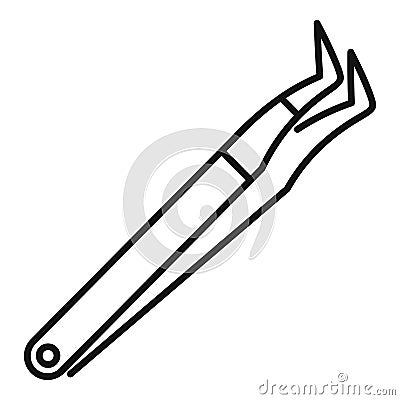 Dental Forceps Icon Representing Pulling Teeth Procedure Cartoon Vector ...