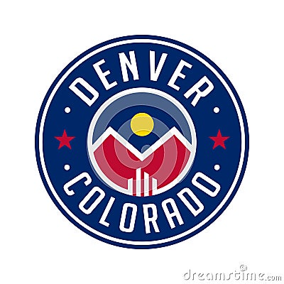 Denver Colorado Logo. Vector And Illustration. | CartoonDealer.com ...