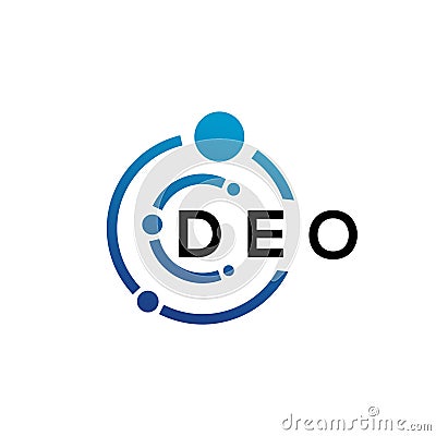 DEO Letter Logo Design On White Background. DEO Creative Initials ...