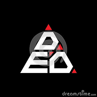 DEO Triangle Letter Logo Design With Triangle Shape. DEO Triangle Logo ...
