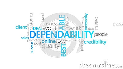 Dependability, Animated Typography Stock Video - Video of graph ...