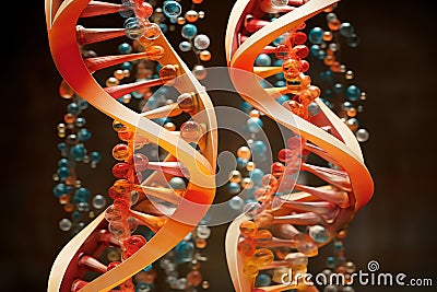 Depict The Scientific Marvel Of DNA Replication Captured Through A ...