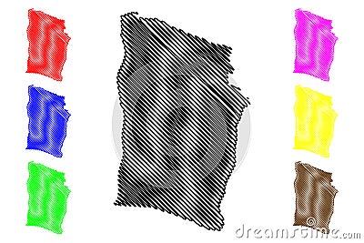 Derna District Districts Of Libya, State Of Libya, Cyrenaica Map Vector ...