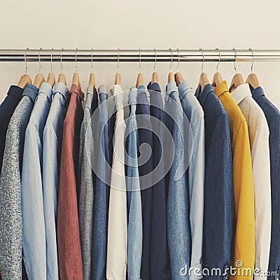 Lemari Pakaian Modern Dengan Susunan Rapi Dan Estetika Elegan Untuk ...