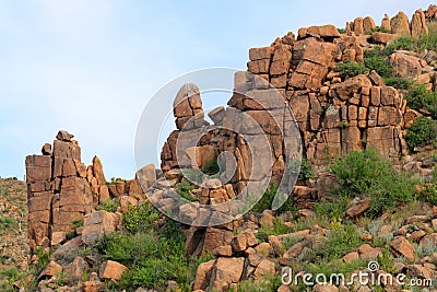 Desert Rock Outcropping Stock Images - Image: 18314234