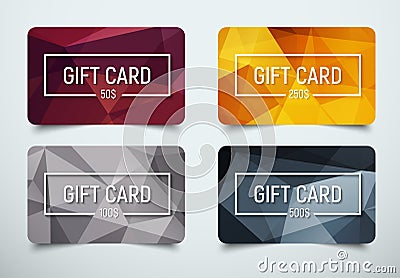 Design A Gift Card With A Frame For Text And Denomination. Vector ...