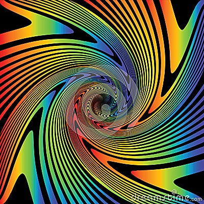 Design Multicolor Whirl Illusion Background Stock Vector - Image: 40186674