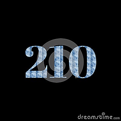 Design Number 210 On White And Black Background Royalty-Free Stock ...