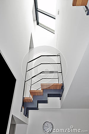 Design Stairs And Bridge In A Modern Home Royalty-Free Stock Image ...