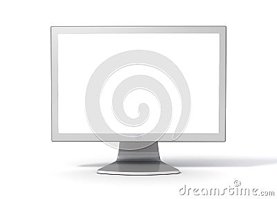 Desktop Computer Monitor - Front Royalty Free Stock Image - Image: 13486296