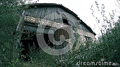 Destroyed abandoned house stock video. Video of anxiety - 80712991