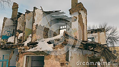 Destroyed Residential Building, Earthquake and War, Natural Disasters ...