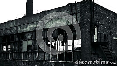 Destroyed Warehouse Outside View Stock Footage - Video of street ...