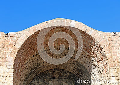 Detail Of An Ancient Arcade In Bricks Stock Photography | CartoonDealer ...