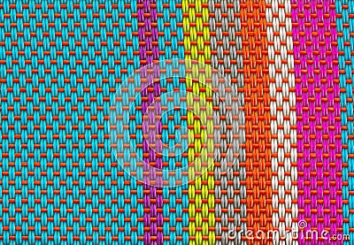 Detail Of Multi Color Table Mat Texture Royalty-Free Stock Photography ...
